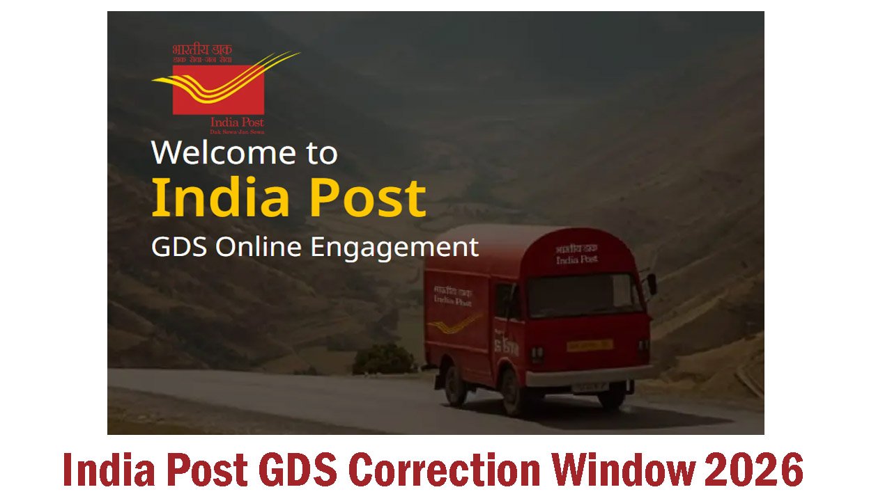 India Post GDS Correction Window 2026 GDS Edit Form indiapost.gov.in ...
