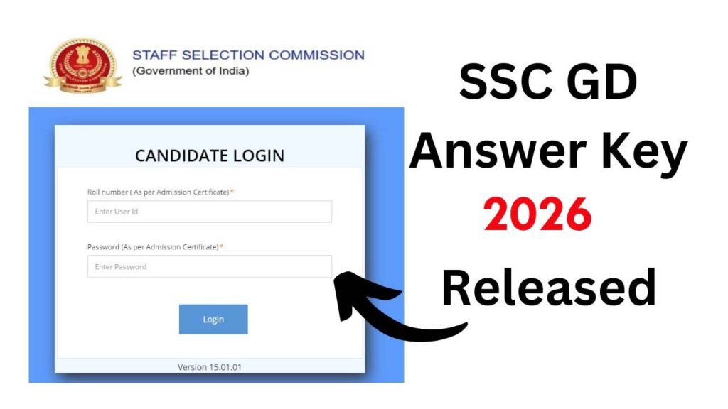 SSC GD Answer Key 2026 OUT, SSC Constable GD Answer Key Download PDF ...